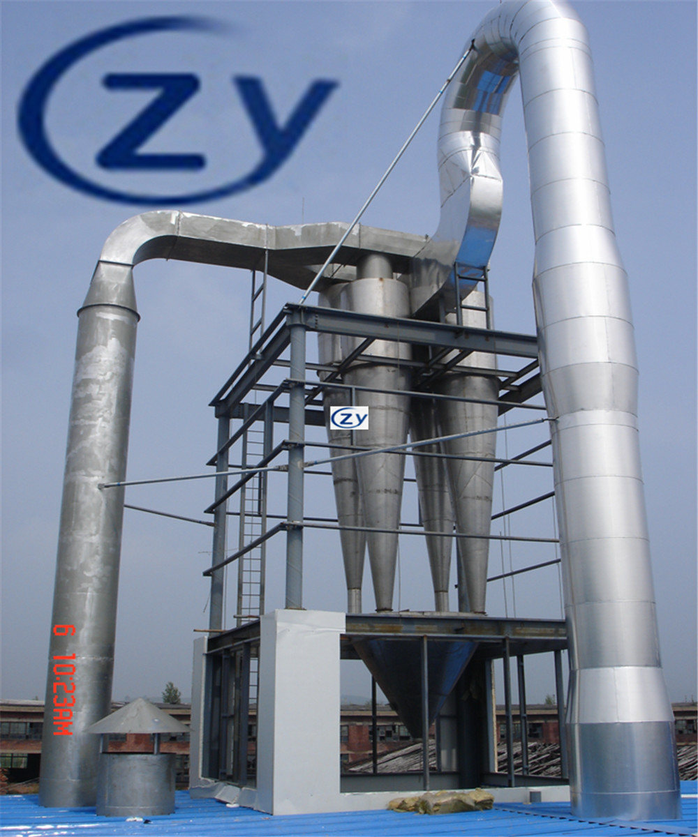 Cassava Drying Machine / Starch Flash Dyer 380v 50hz Silvery White Color